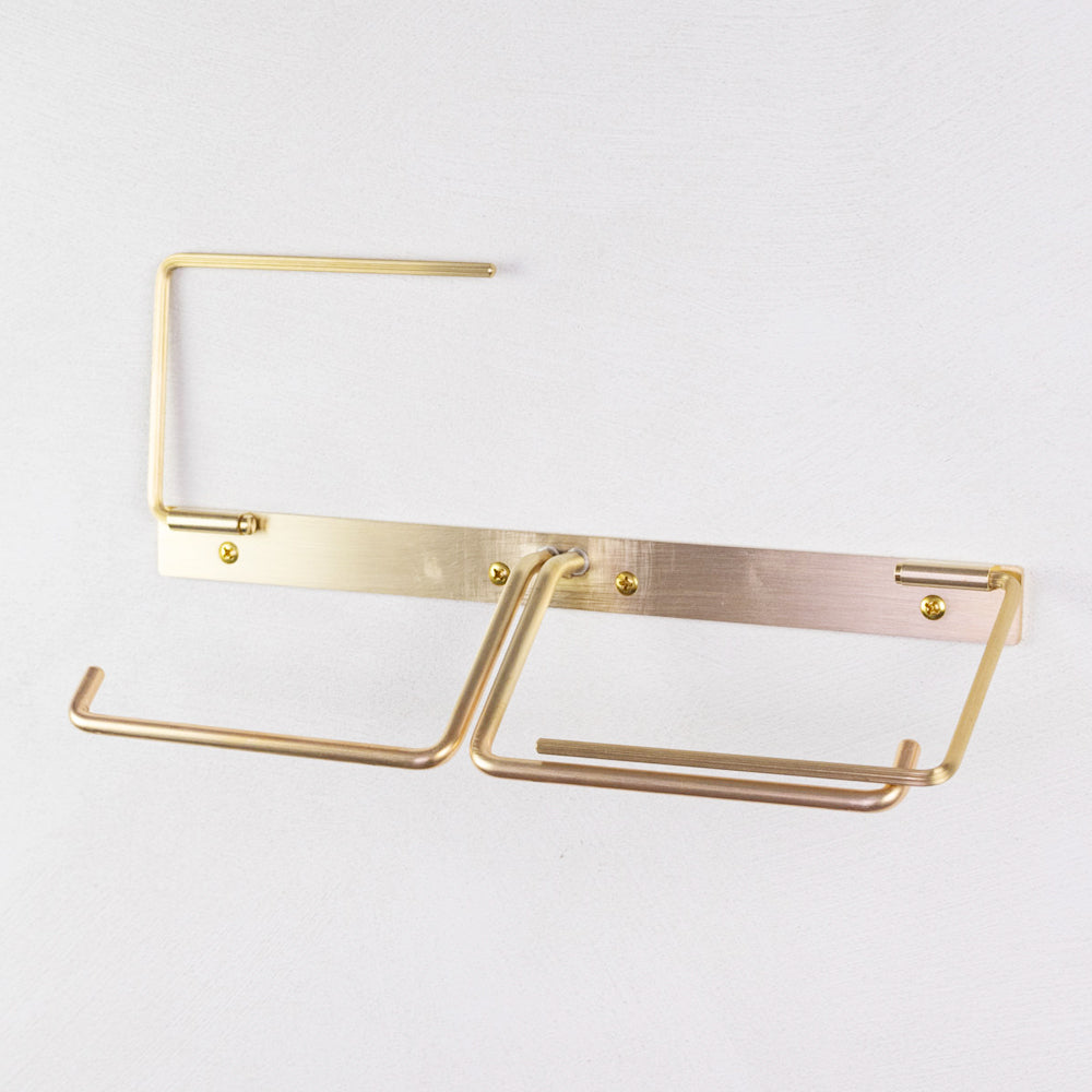 [Bent] Paper Holder Double -2way- (Shelf, Shelf Bracket, Screw Set ① ...