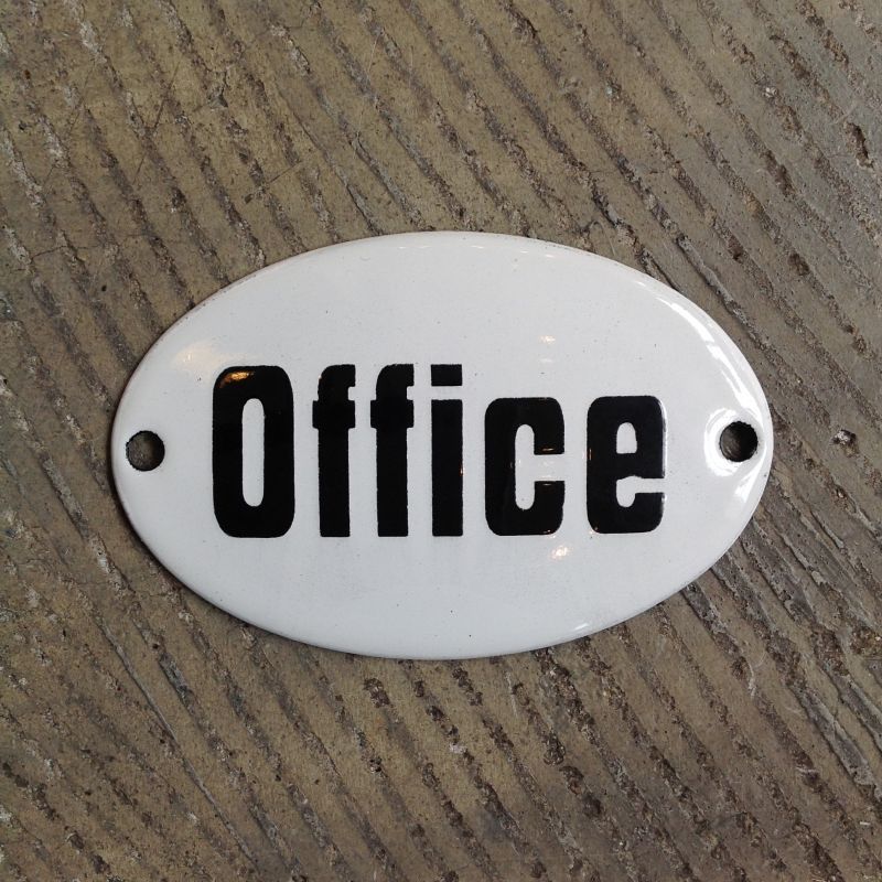 CLASSIC ENAMEL SIGN PLATE Sign plate *Limited stock – PARTS & SUPPLY